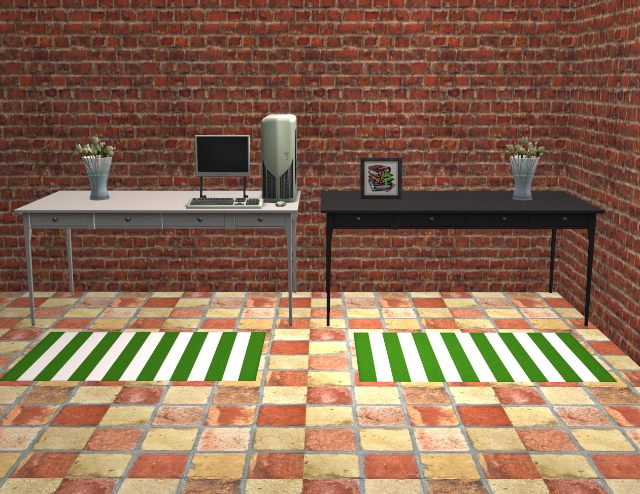TheNinthWaveSims: The Sims 2 - HEMNES 2 Tile Desk - Ikea Home Stuff ...