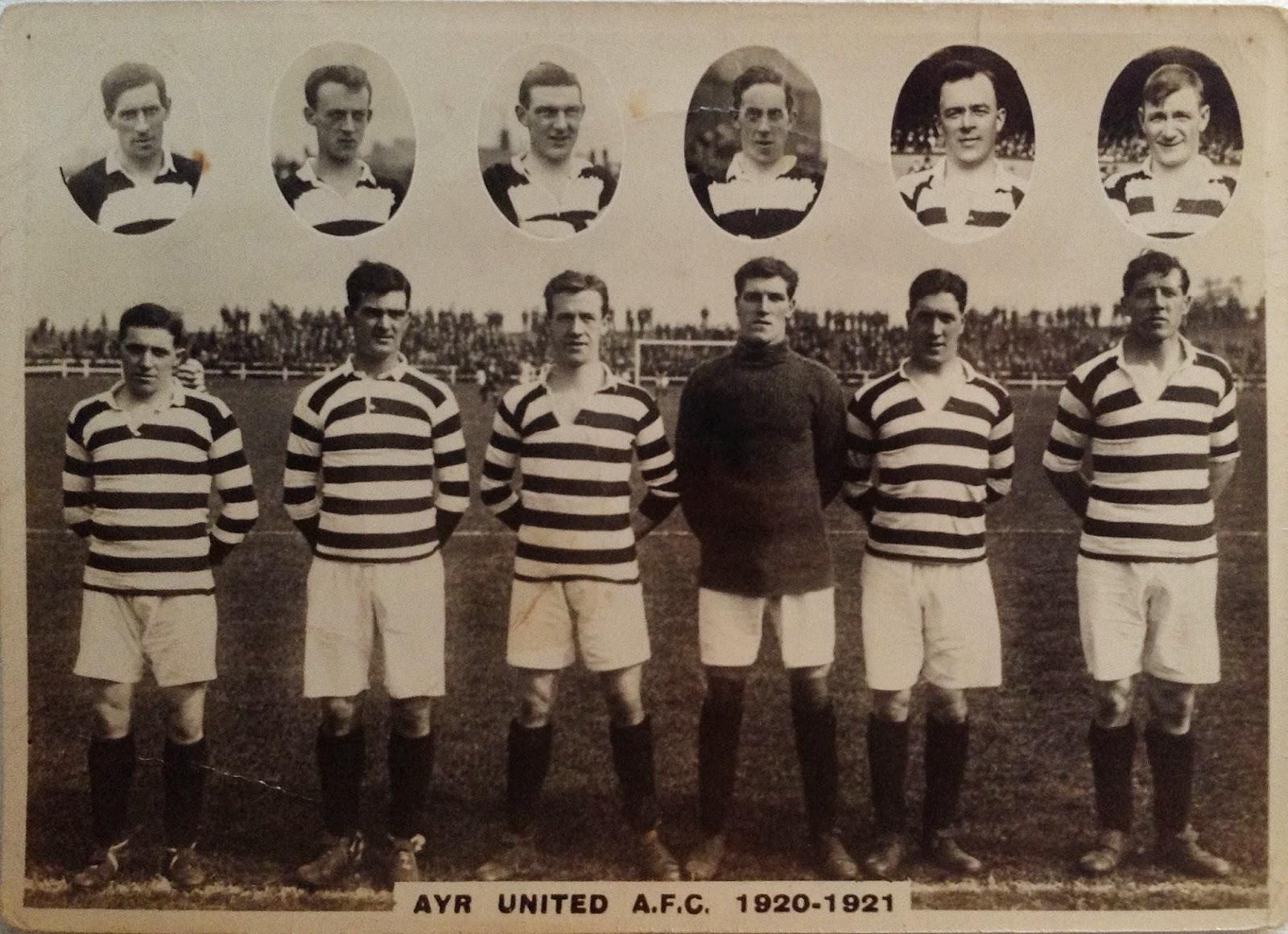 Old Scottish Football: Ayr United 1920-21 Somerset Park