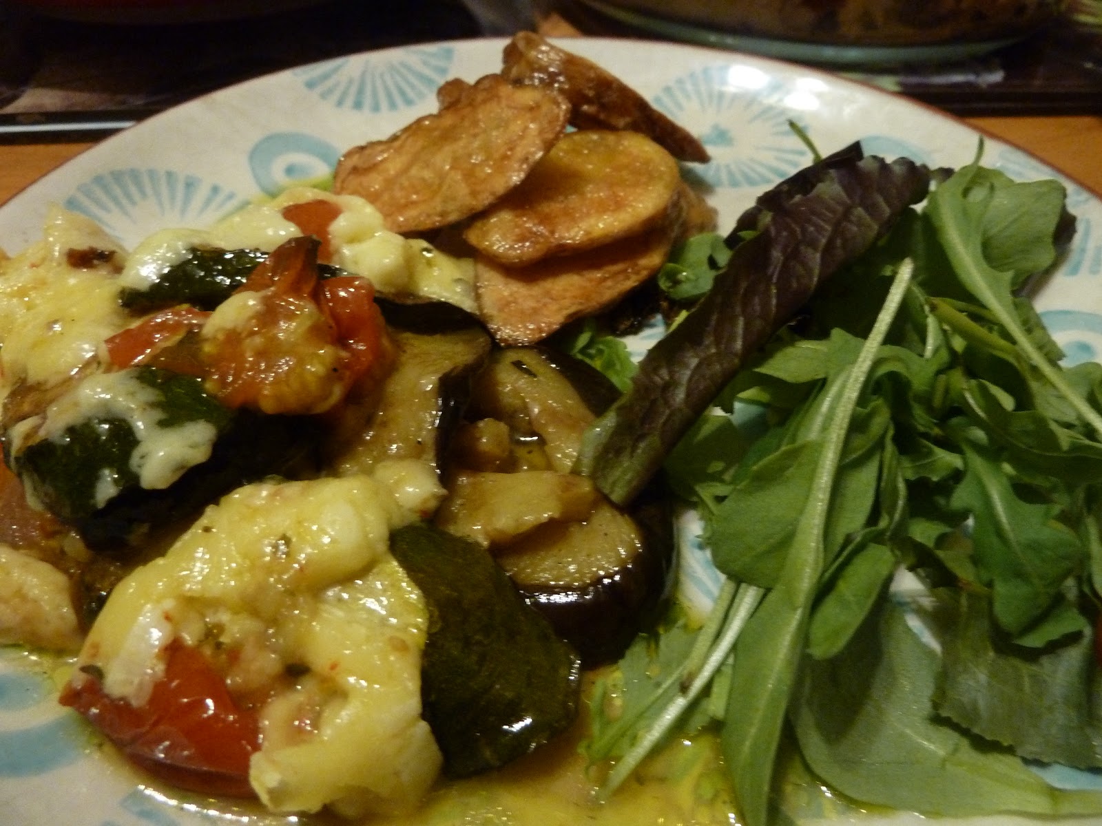 Kitchen Fairies: Deconstructed ratatoui bake, with roast anya potatoes ...