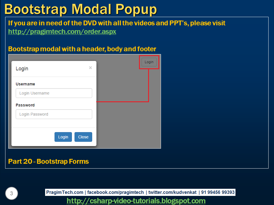 Sql Server Net And C Video Tutorial Bootstrap Modal Popup