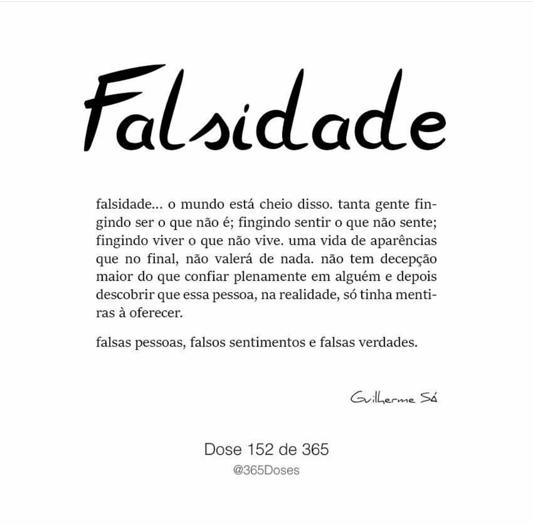 Thingstofriends: Falsidade