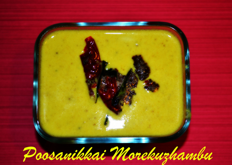 The Gourmet Graduate: Poosanikkai Morekuzhambu - True Test of Translucency