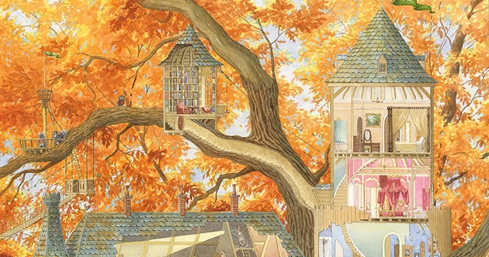 Chris Dunn Illustration/Fine Art: 'Paisley Rabbit and the Treehouse ...