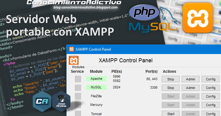 Cómo montar un Servidor Web portable con XAMPP para realizar pruebas de desarrollo ...