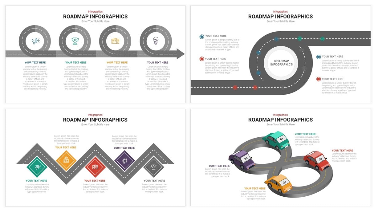 Creative Roadmap Infographic Template