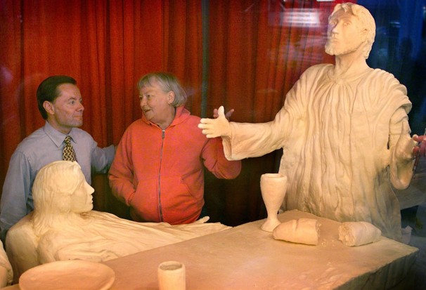 He Died For My Grins: Last Supper Butter Sculpture