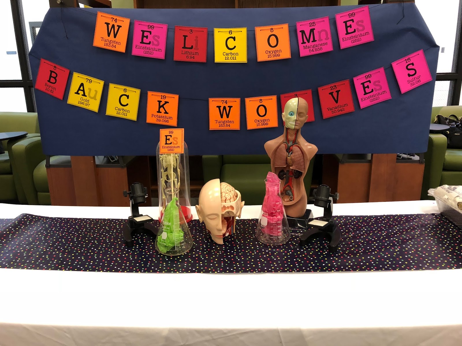 Crafty Texas Girls: PTA Luncheon- Science Lab Theme