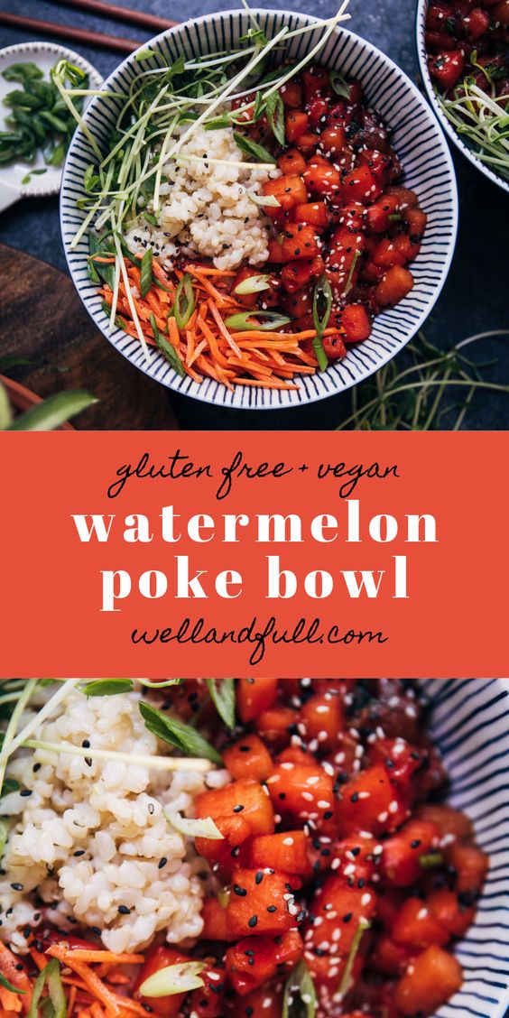 Watermelon Poke Bowl - Food Easy Father
