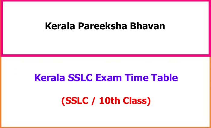 Kerala SSLC (10th Class) Exam Time Table 2024 - EdNewz.in