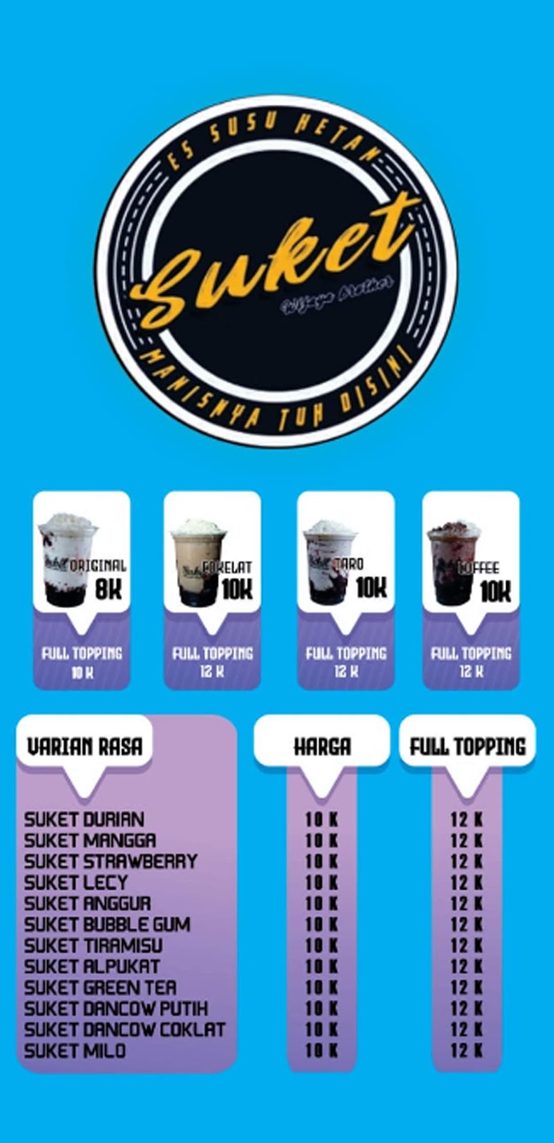 MANISNYA TUH DISINI : ES SUSU KETAN (SUKET)