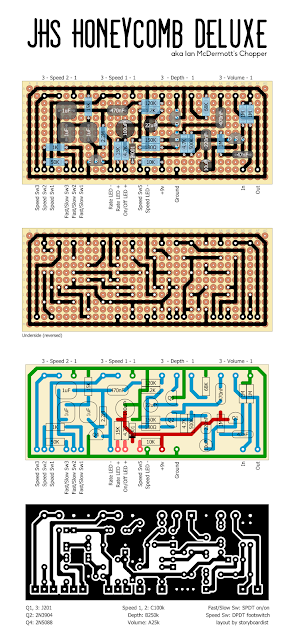 Perf and PCB Effects Layouts: JHS Honeycomb Deluxe