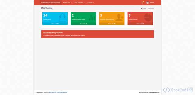 Aplikasi Warung Berbasis Web (PHP) – StokCoding.com