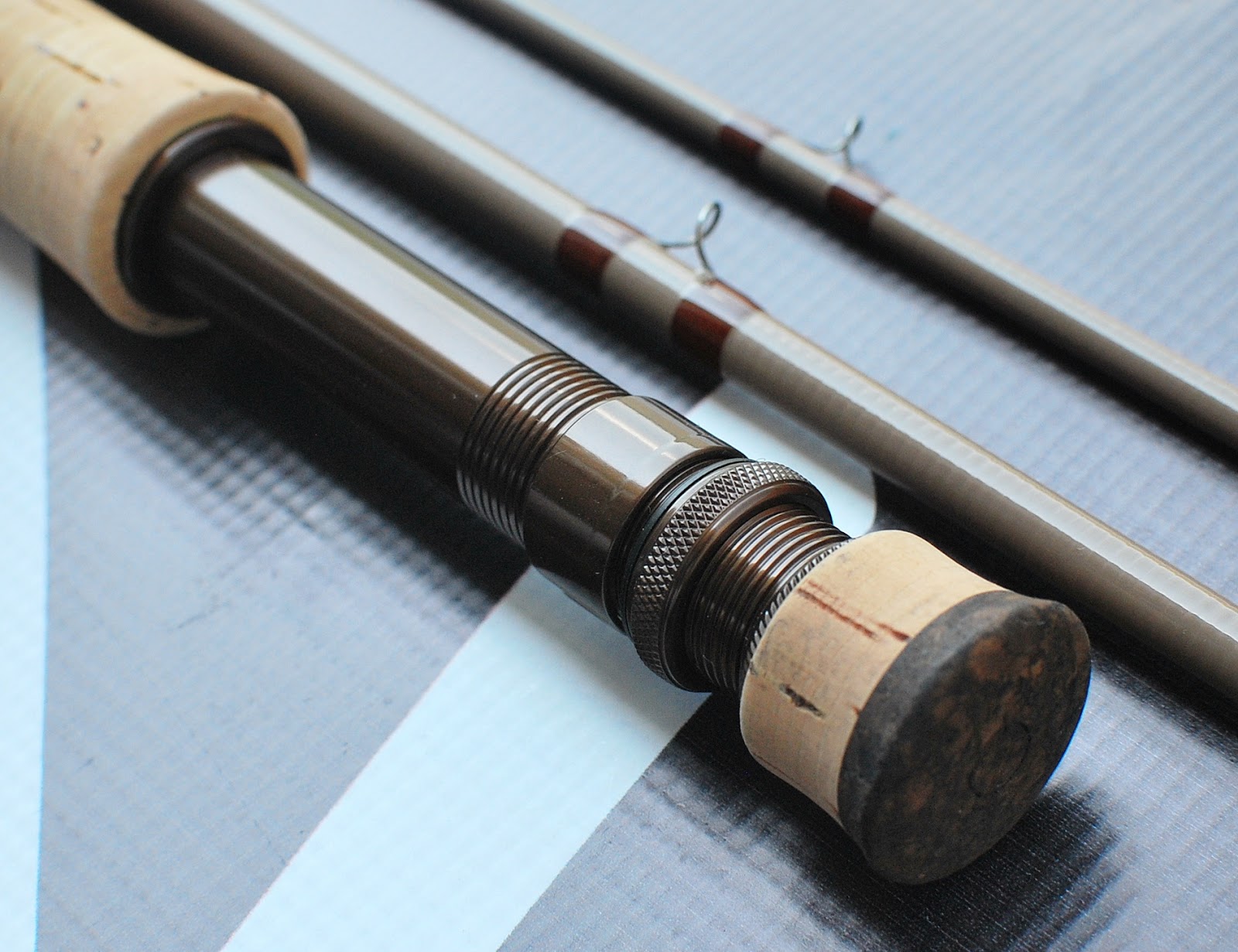 Handcrafted graphite and fiberglass fly rods: L.Kenney special