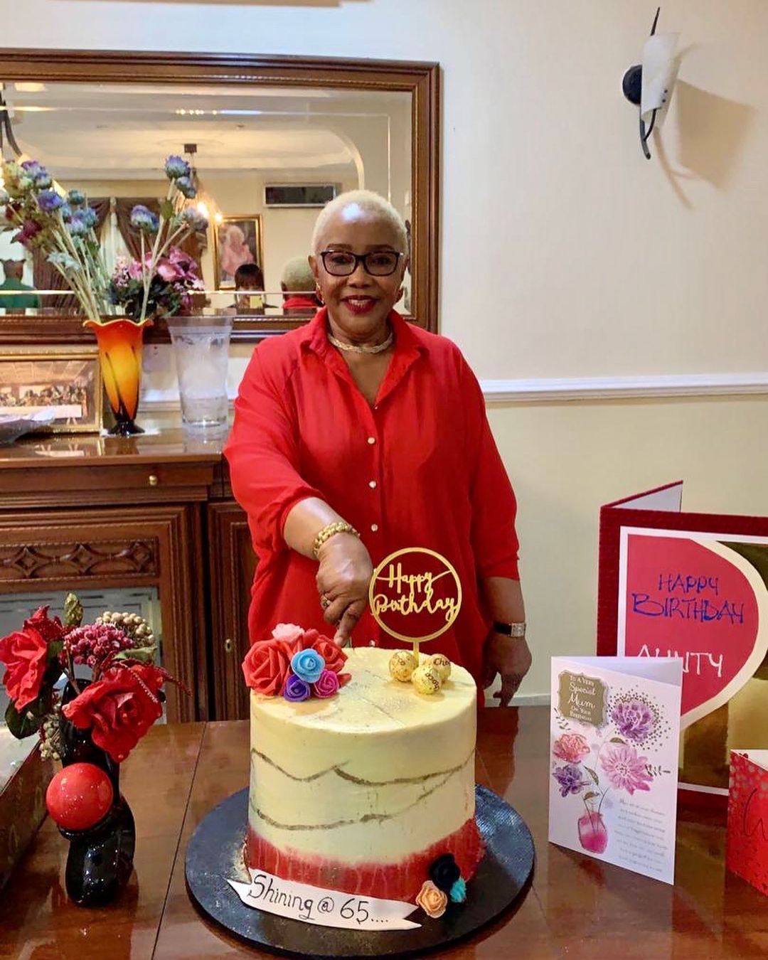 Birthday picture of Ray Emodi mother, Joy Emodi