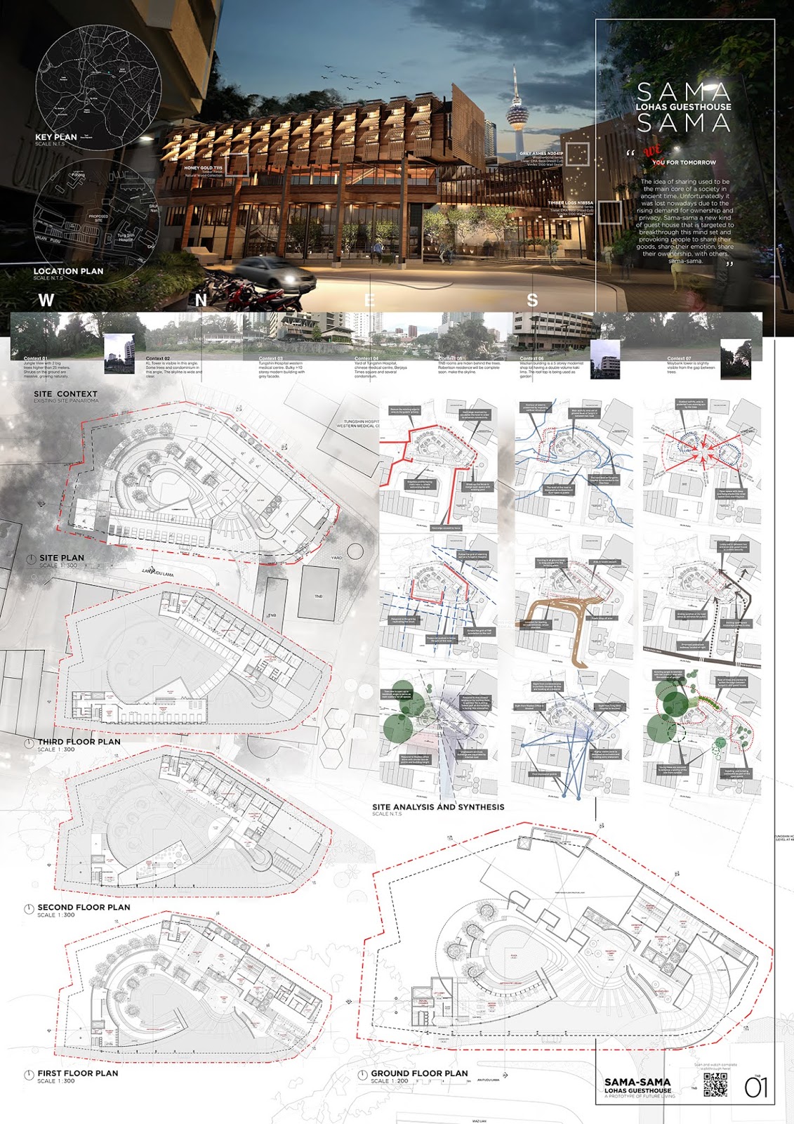 A new journey: ARCHITECTURE PRESENTATION BOARD ( REFERENCE )