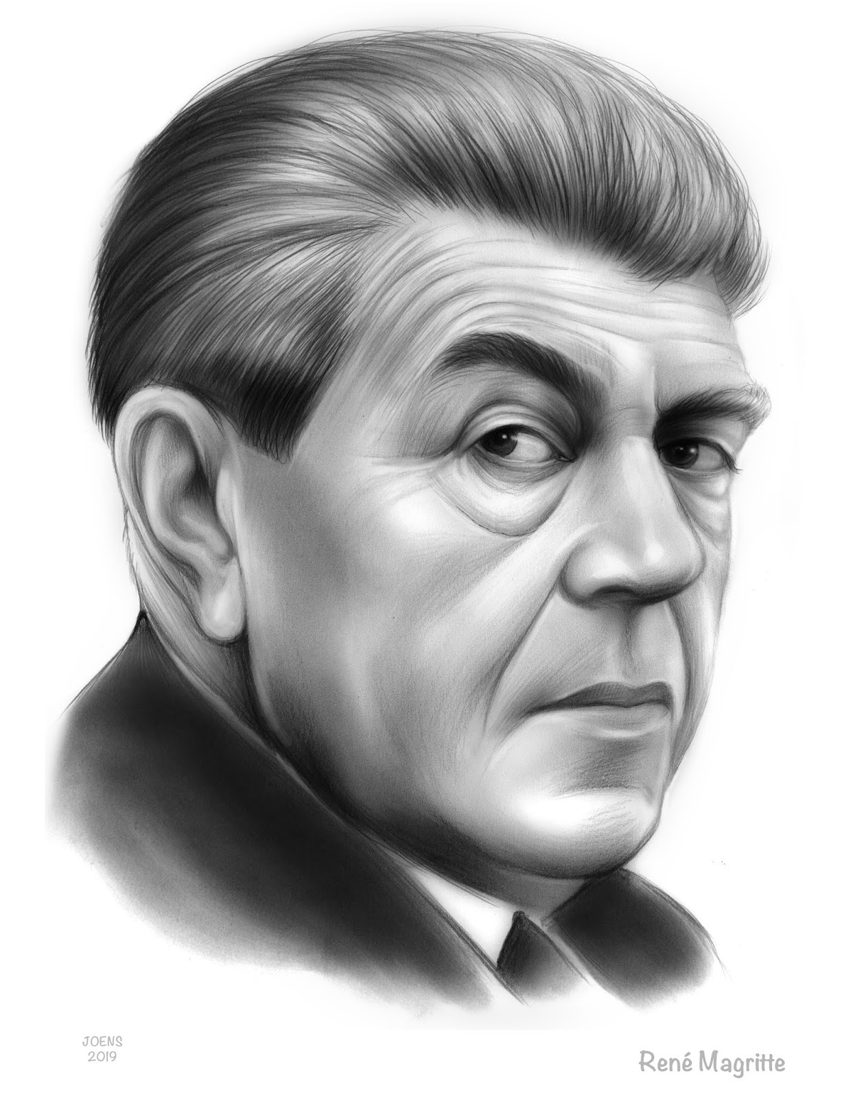 Sketch of the Day: Sketch of the Day: René Magritte — Born November 21 ...