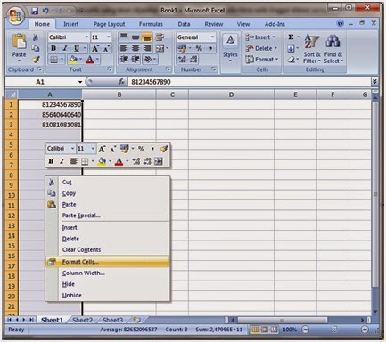 Cara merubah format angka otomatis pada excel ~ Zact dan IT