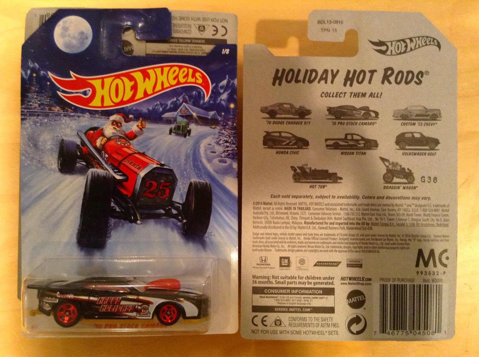 JULIAN'S HOT WHEELS BLOG: 2014 Holiday Hot Rods Assortment (Christmas ...