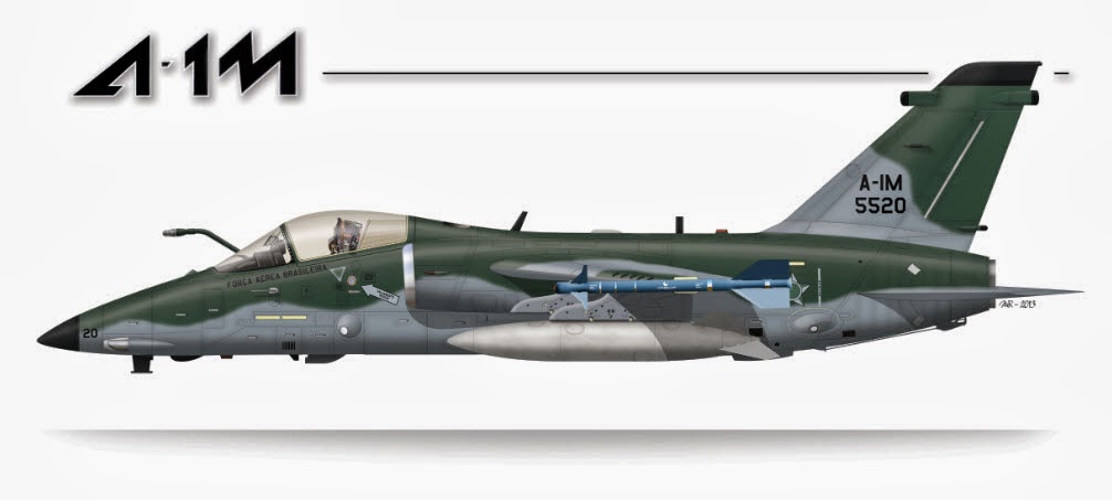 A-1M (AMX Modernizado) - Força Aérea Brasileira - Perfis de Aviões ...