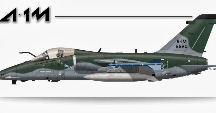 A-1M (AMX Modernizado) - Força Aérea Brasileira - Perfis de Aviões ...