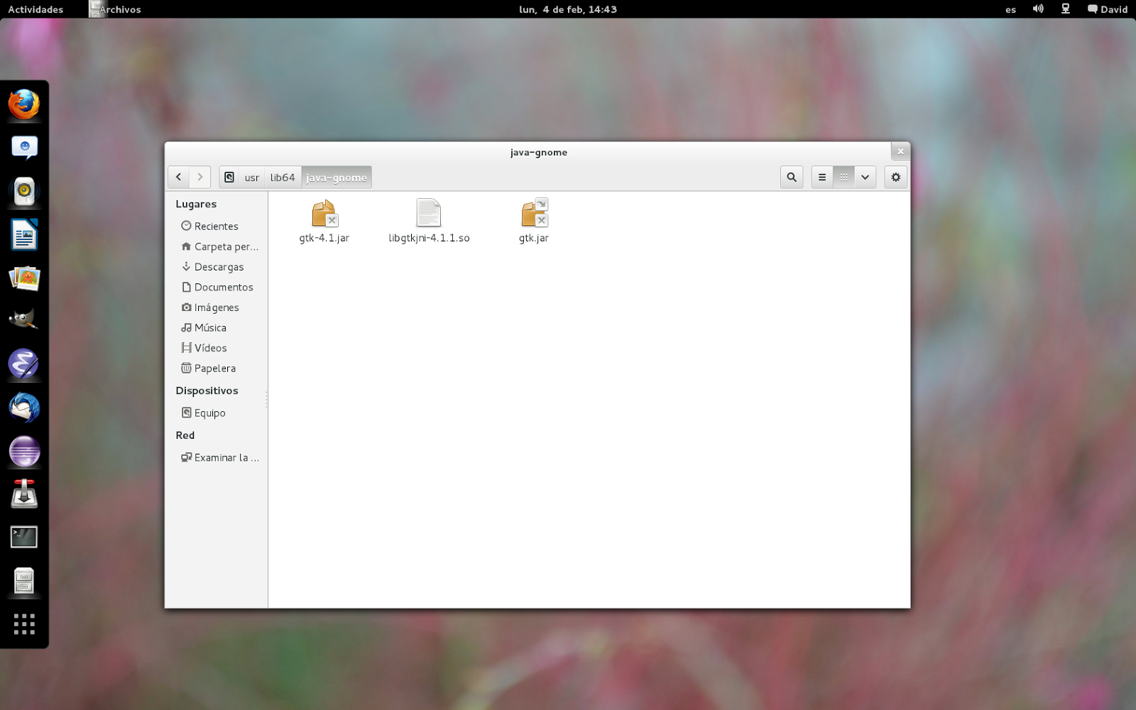 Tiburón de alambre: Java-Gnome en Fedora 18