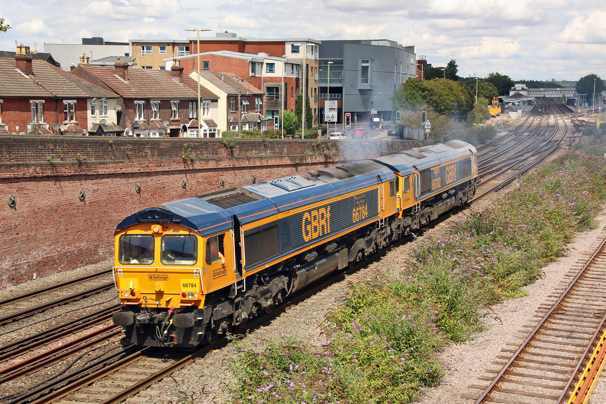 47s and other Classic Power at Southampton: Freight at Eastleigh, 3rd ...