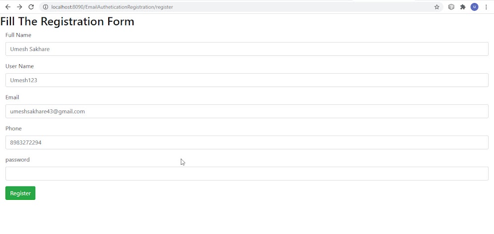 Authenticate Email with OTP