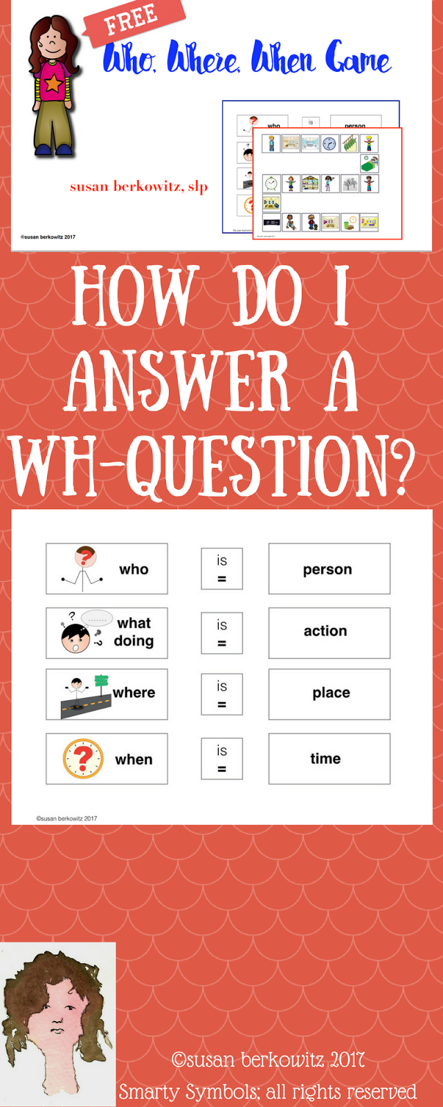 Susan Berkowitz's Free Wh-Question Practice Game | Classroom Freebies ...