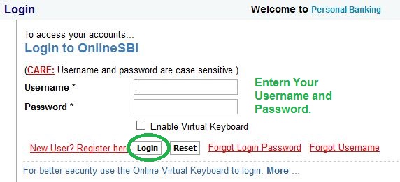 sbi internet banking