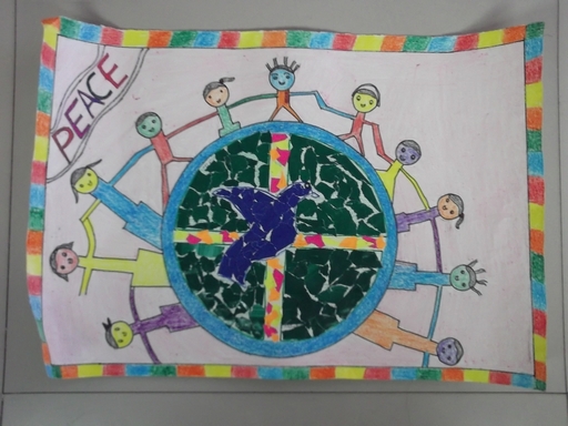 DEWS - The School, Panchkula: World Peace Poster making