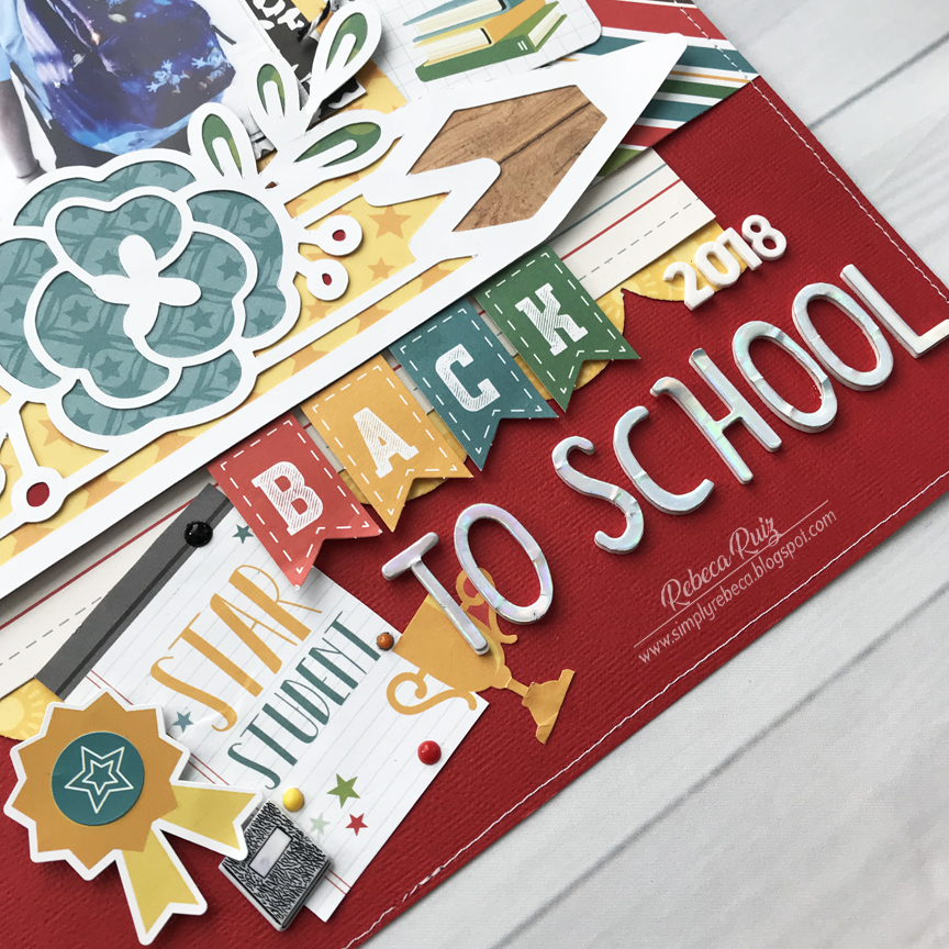Back to School Layout - Simply Rebeca