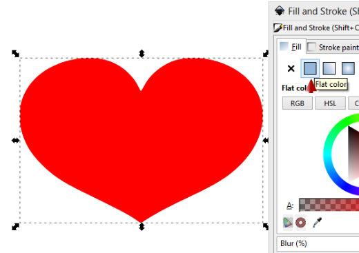 Inkscape Tutorial for a Glossy Heart - Methodoart