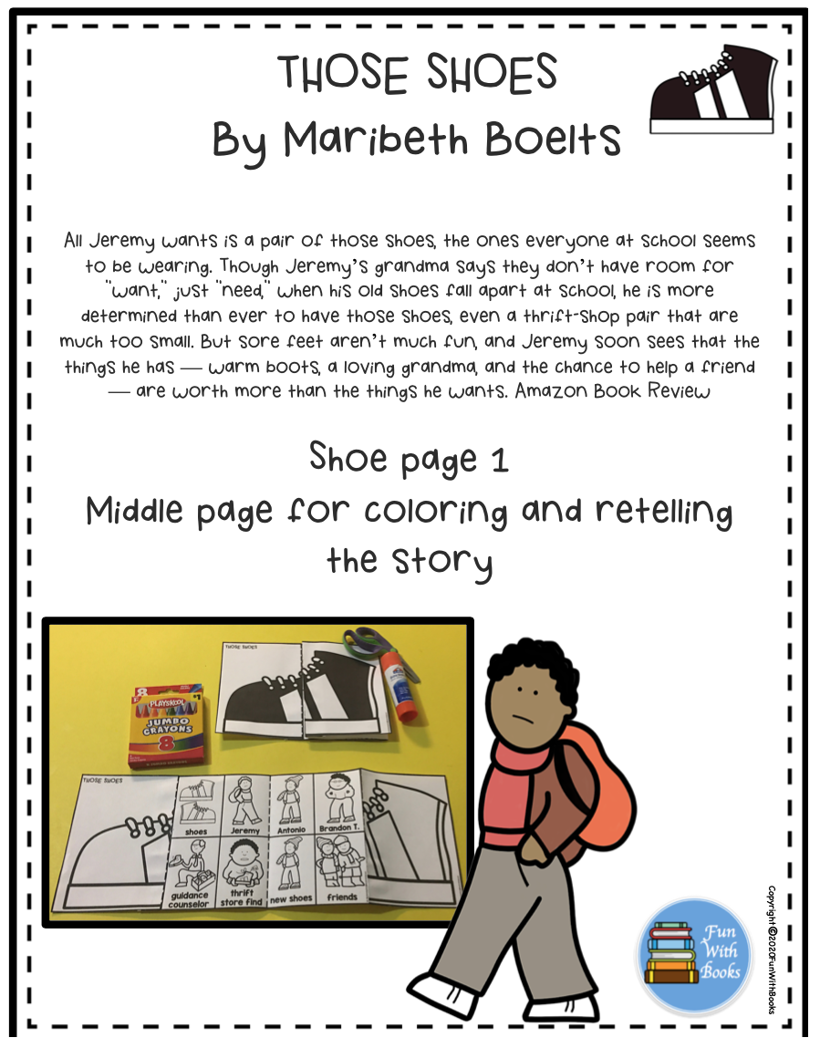 THOSE SHOES BOOK CRAFT ~ Book Units by Lynn