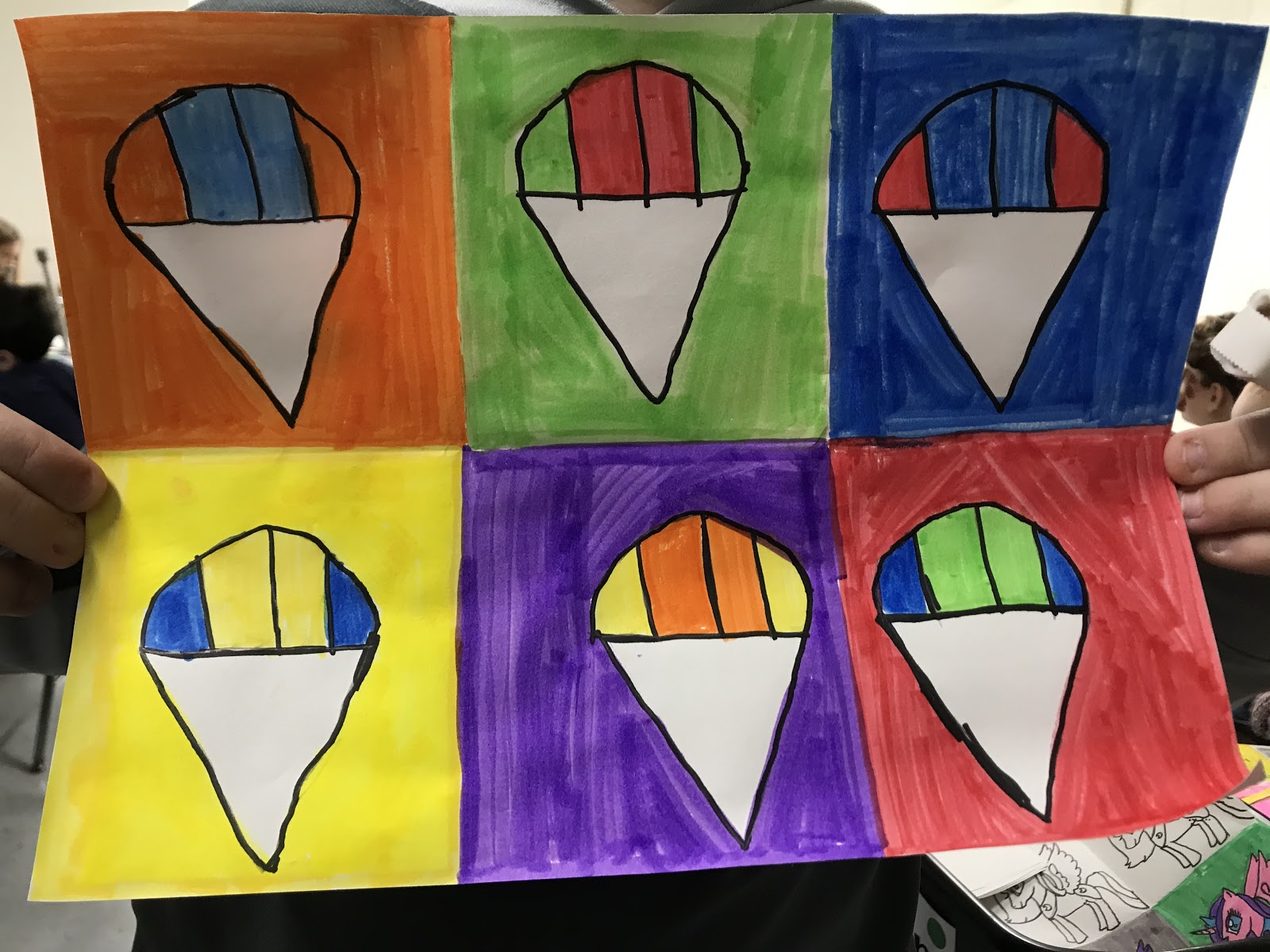 Elements of the Art Room: 5th grade Andy Warhol inspired Pop Art