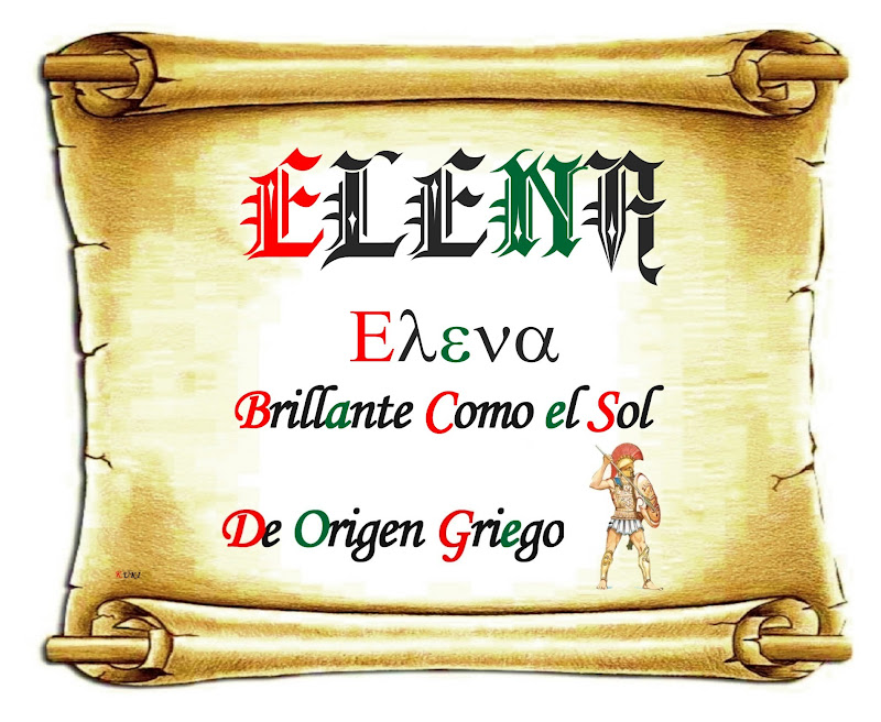 El origen de los nombres: Elena