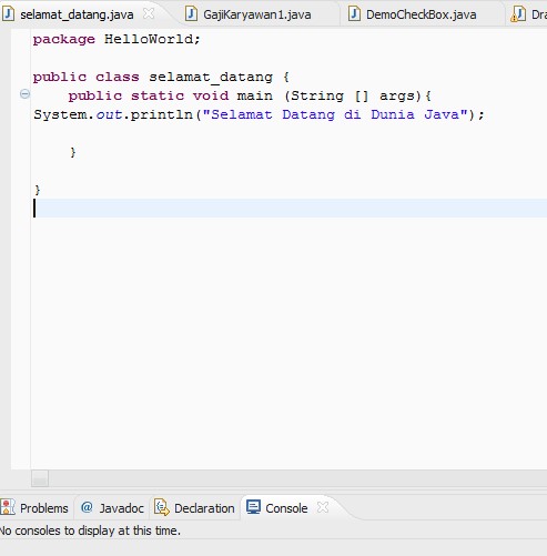 CARA MEMBUAT PROGRAM SEDERHANA MENGGUNAKAN ECLIPSE ...