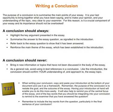 Conclusion Paragraph Outline Example - Birthday Letter