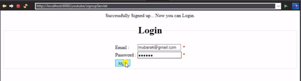 Registration and Login Form using JSP & Servlet Source Code