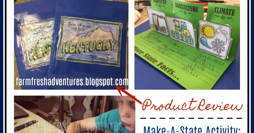 Farm Fresh Adventures: Make-A-State Activity Pak- 1 Resource for All 50 ...