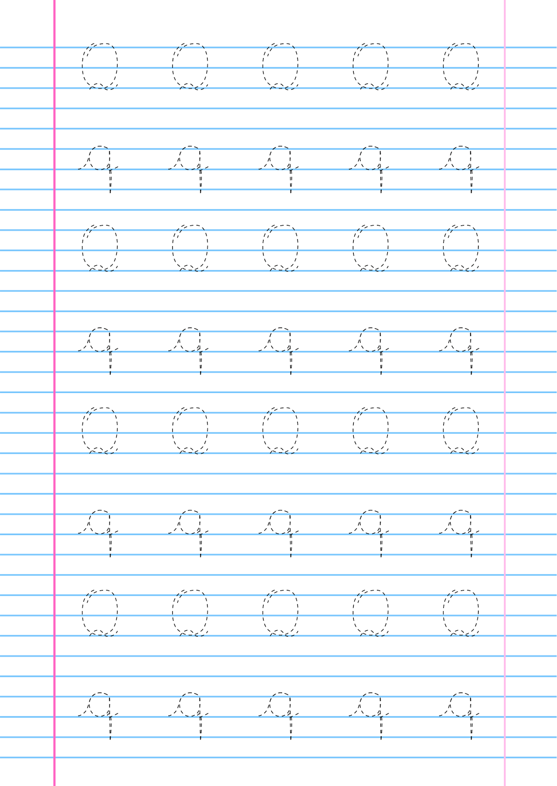 Activity letter Q dotted to cover | to print