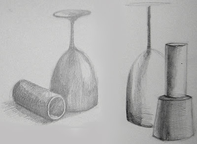 Drawing Skills Learning Log: Cylinders and Shadows