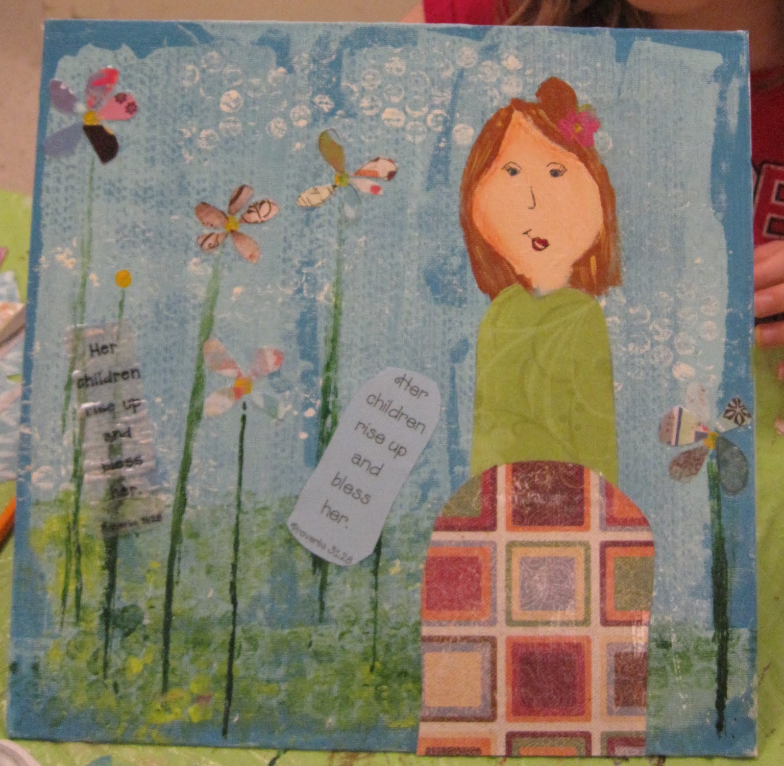 Angela Anderson Art Blog: Mixed Media Project - Kid's Painting Class