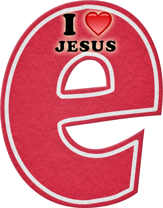 Sussurro De Amor Alfabeto Decorativo I Love Jesus Png