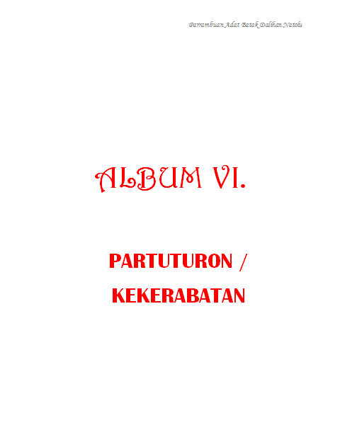 9. Malua sian panghangkungion / Lepas Sidi - PARRAMBUAN ADAT BATAK ...