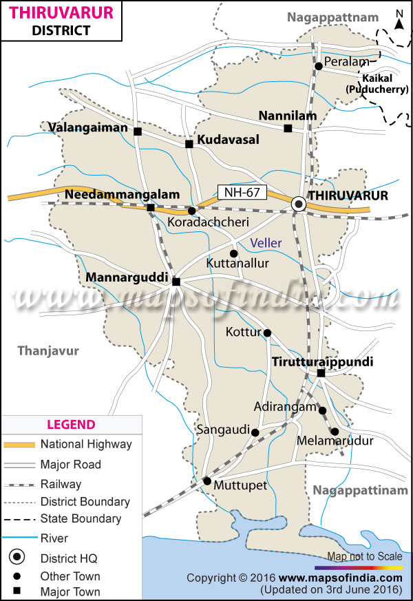 Thiruvarur District Information, Boundaries and History from Shankar ...