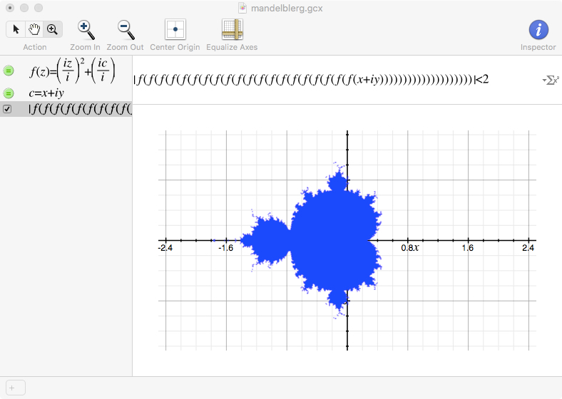 LabKitty: Plot the Mandelbrot Set Using Grapher