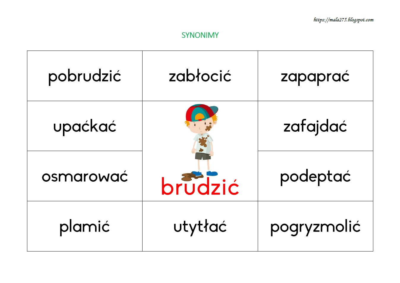 BLOG EDUKACYJNY DLA DZIECI: Synonimy