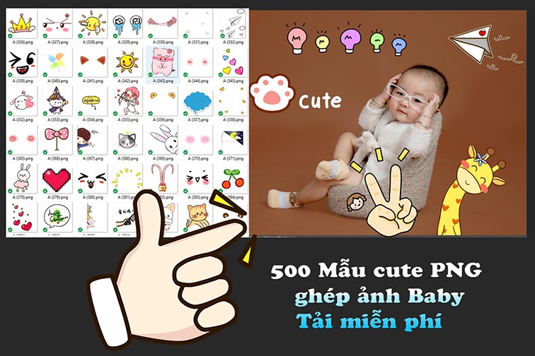 [ Share ] 500 mẫu vector dễ thương ghép ảnh Baby |Tải miễn phí ~ Chia ...
