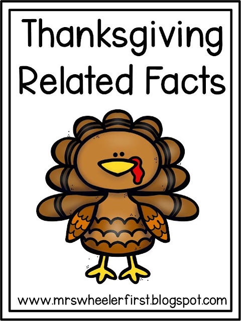 Mrs. Wheeler's First Grade Tidbits: Thanksgiving Ideas
