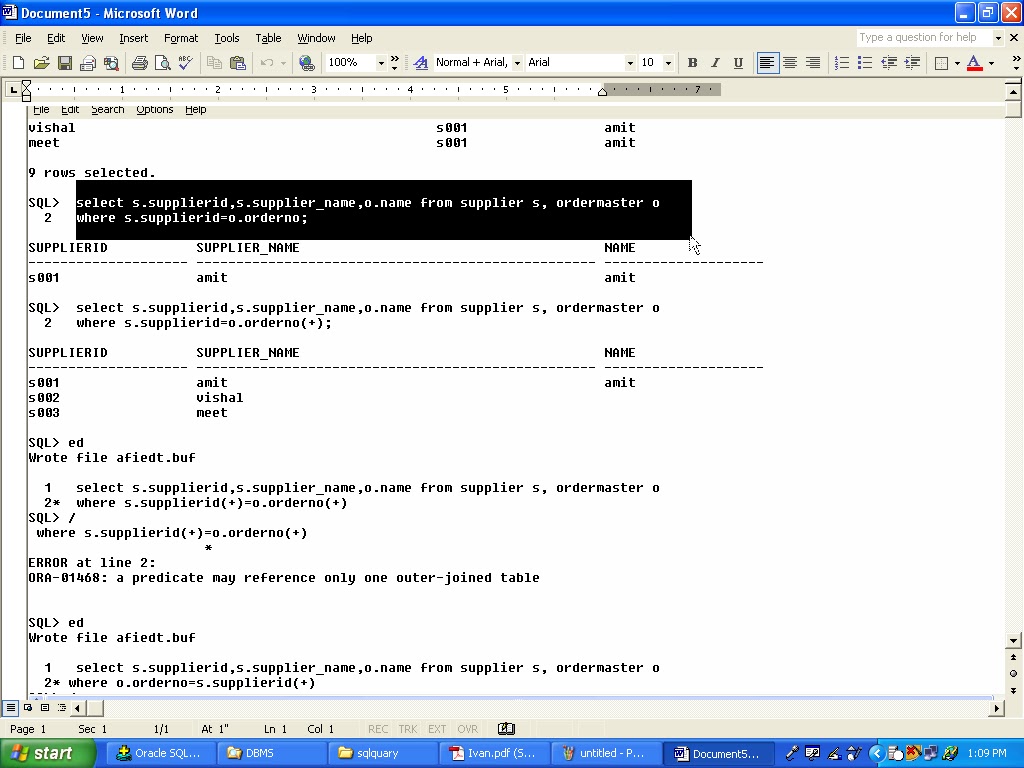 Sql Query Sql Images Dbms Material Sql Query Solution Photo ~ Gtu Material